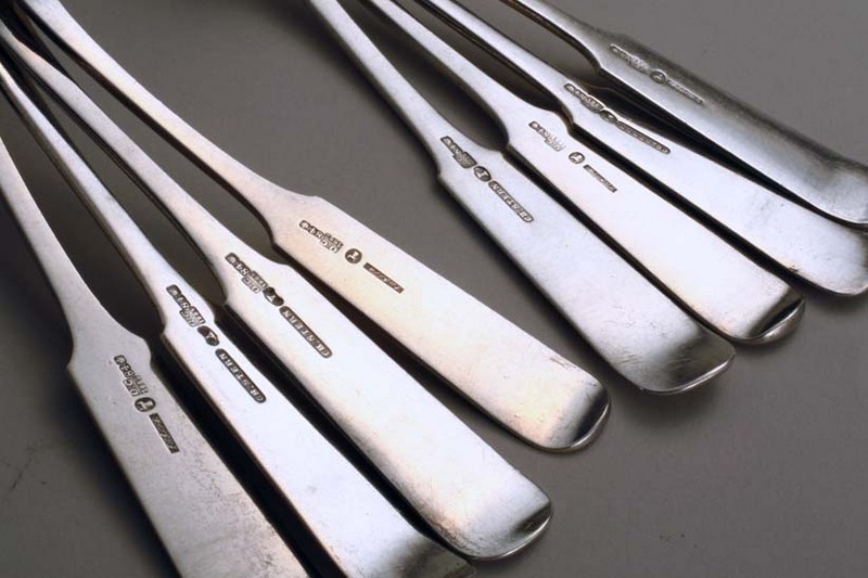 Leopard Antiques Russian Crested Silver Flatware Set (4 each of ...