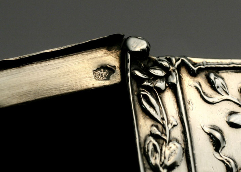 Leopard Antiques Hanau Silver Box - Pseudo Hallmarks, Gebruder Dingeldein