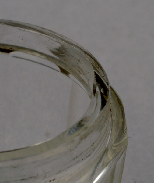 Leopard Antiques Liberty Cymric Silver and Glass Rouge Pots