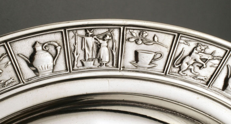 Leopard Antiques Gorham Sterling Nursery Rhyme Plate