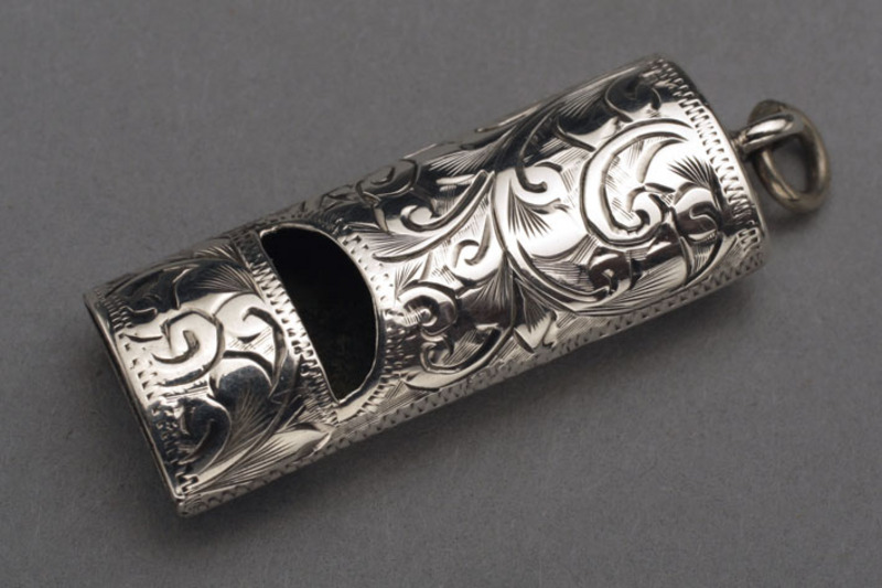Leopard Antiques Antique Silver Whistle