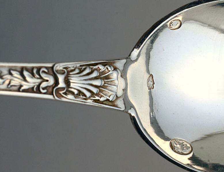 Leopard Antiques French Silver Grapefruit Spoons (pair) - Rare hallmarks