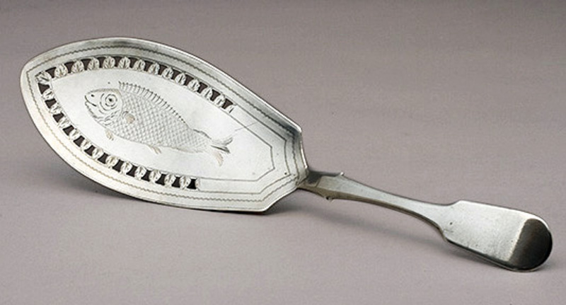 Leopard Antiques Cape Silver Fish Slice - Combrink