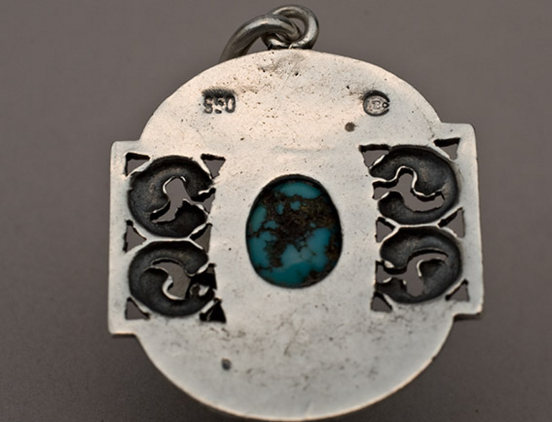 Leopard Antiques Murrle Bennett Silver Pendant