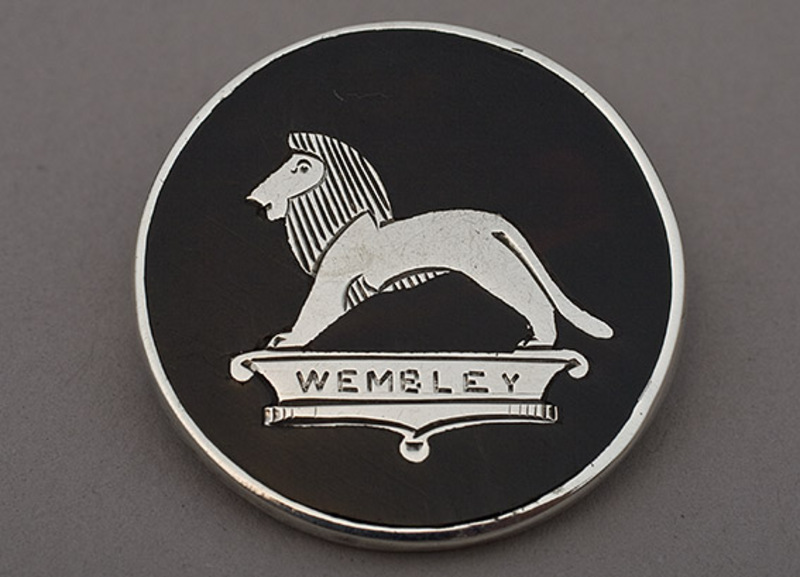 Leopard Antiques Antique Silver Wembley Badge - The Home of Legends