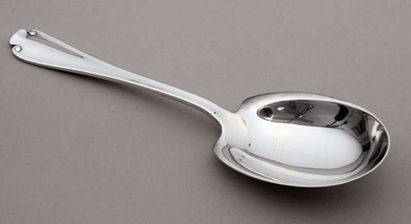 Leopard Antiques Tiffany Sterling Silver Berry Spoon - Flemish Pattern