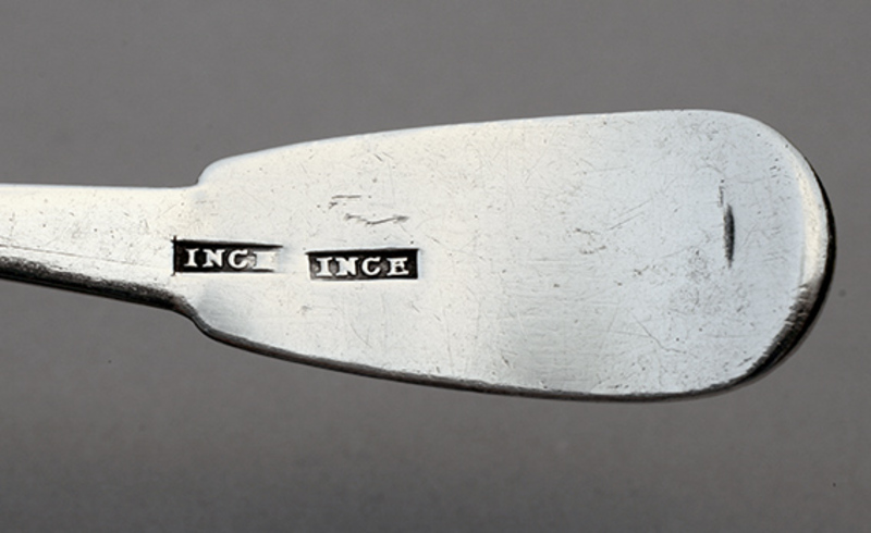 Leopard Antiques Cape Silver Salt Spoon - Rare INCE Makers Mark (not ...