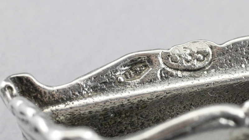 Leopard Antiques Dutch Antique Silver Miniature Toy Scale