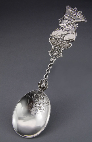 Leopard Antiques Hanau Silver Frederick the Great Commemorative Spoon