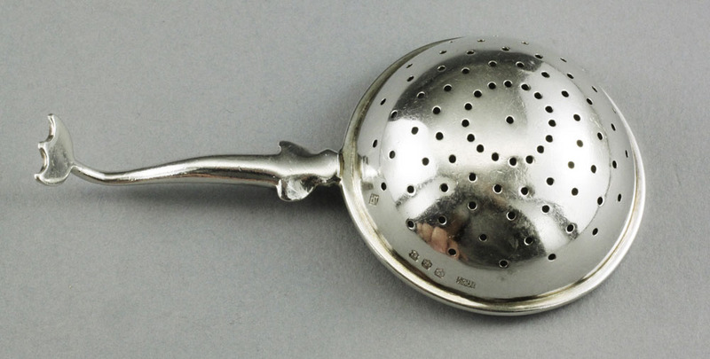 Leopard Antiques Scottish Silver Tea Strainer - Traprain Treasure