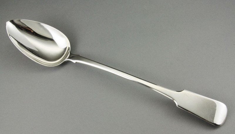 Leopard Antiques Provincial Silver Gravy Spoon - Bristol, Exeter Hallmarks