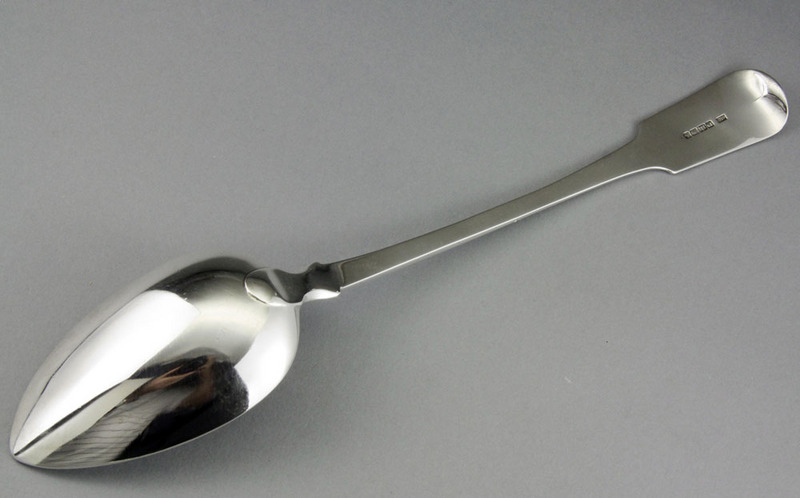 Leopard Antiques Provincial Silver Gravy Spoon - Bristol, Exeter Hallmarks