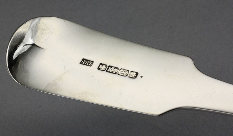 Leopard Antiques Provincial Silver Gravy Spoon - Bristol, Exeter Hallmarks