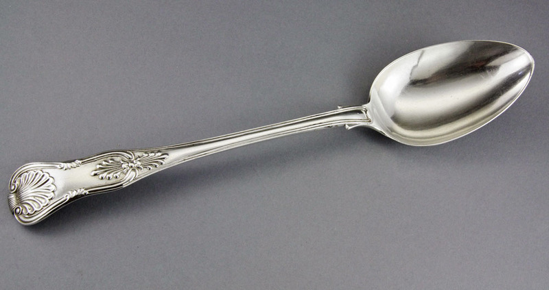 Leopard Antiques Cape Silver Gravy Spoon - Twentyman, Kings Pattern
