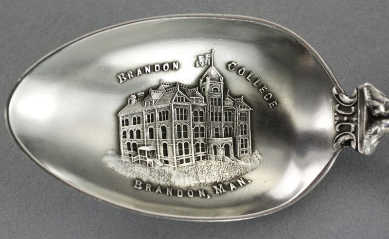Leopard Antiques Canadian Antique Silver Indian Spoon - Brandon College ...