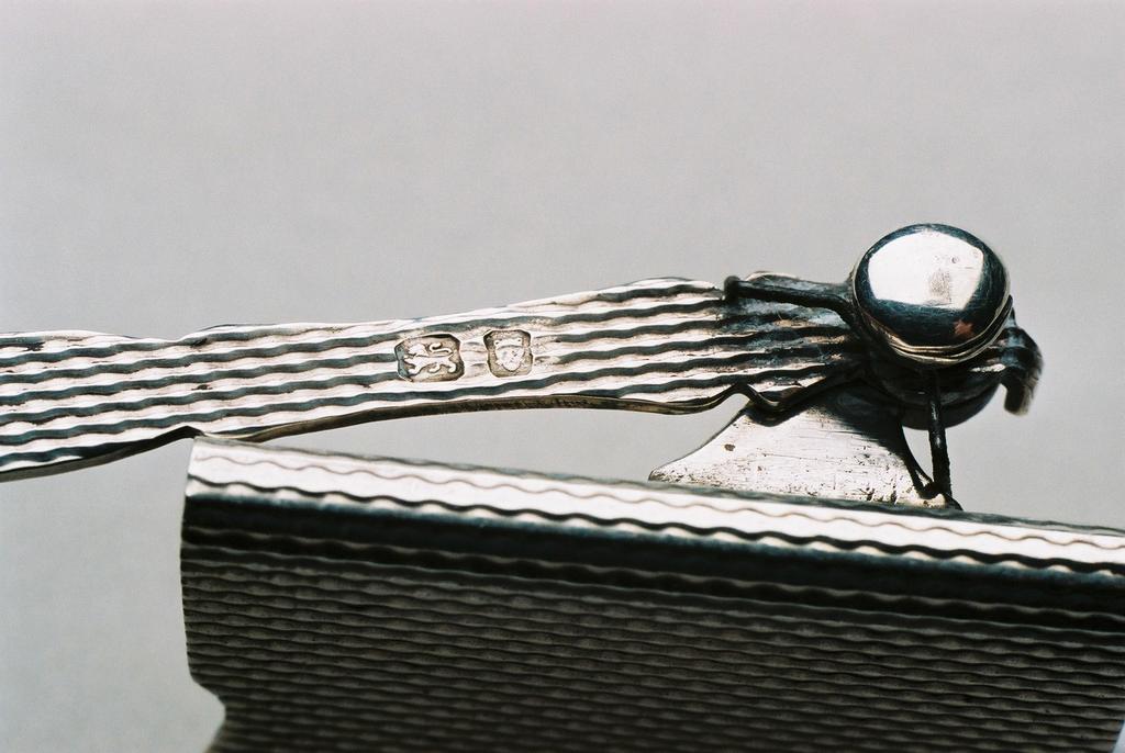 Leopard Antiques Asprey Silver book mark