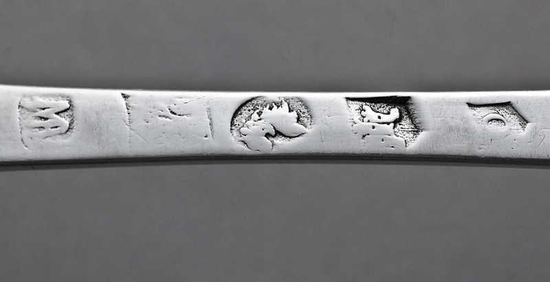 Leopard Antiques Provincial Brittania Silver Trefid Spoon - Exeter