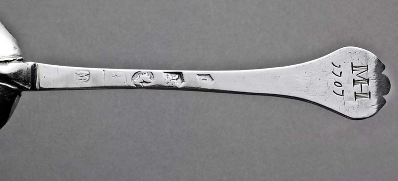 Leopard Antiques Provincial Brittania Silver Trefid Spoon - Exeter