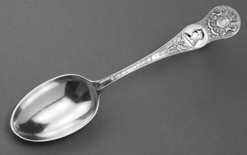Leopard Antiques Queen Victoria Diamond Jubilee Antique Silver Spoon ...