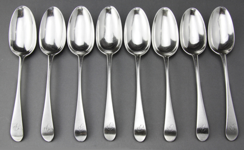 Leopard Antiques Rare Scottish Provincial Tablespoons (Set of 8 ...