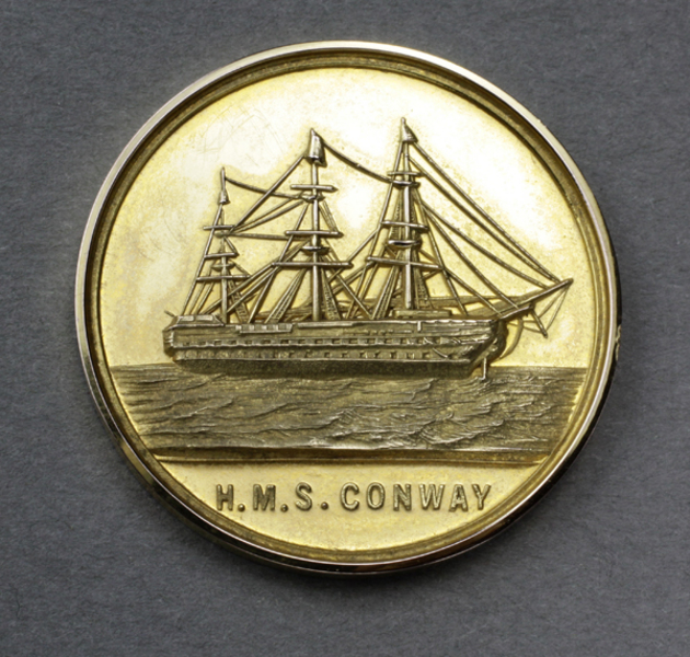 Leopard Antiques Gold HMS Conway Rowing Medallion - Commander L H ...