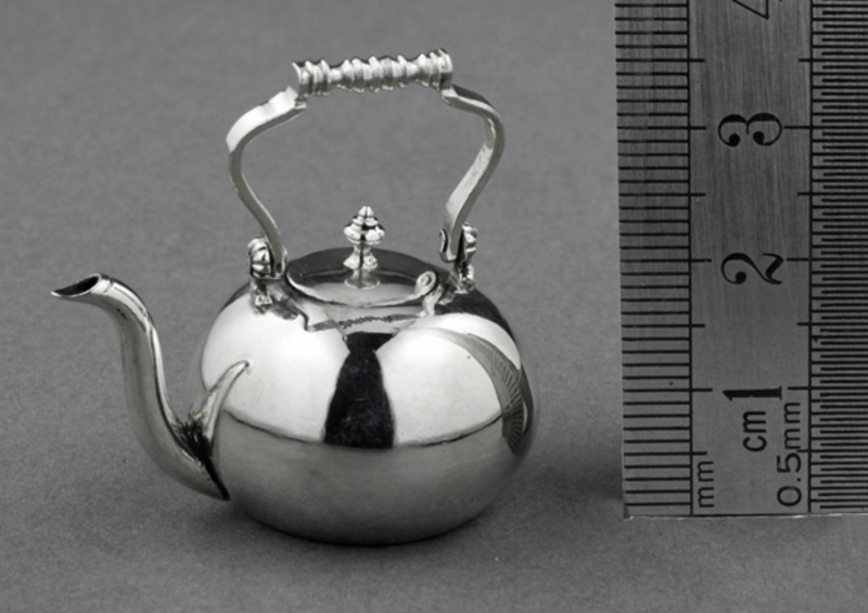 Leopard Antiques 18th Century Dutch Silver Miniature Toy Kettle ...
