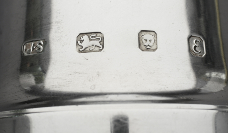 Leopard Antiques Silver Table Bell - Cast Silver Handle, 2 Cherubs