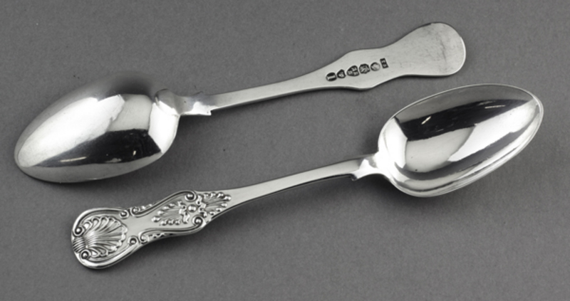 Leopard Antiques Newcastle Antique Silver Kings Pattern Teaspoons (Set ...