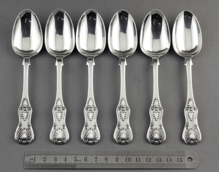 Leopard Antiques Newcastle Antique Silver Kings Pattern Teaspoons (Set ...