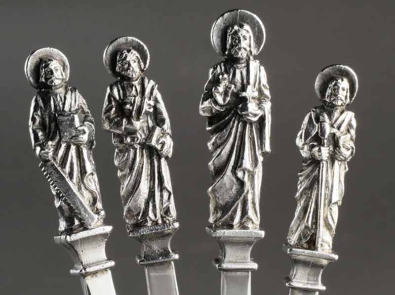 Leopard Antiques Sterling Silver Apostle Spoon Set (13) - Heritage ...