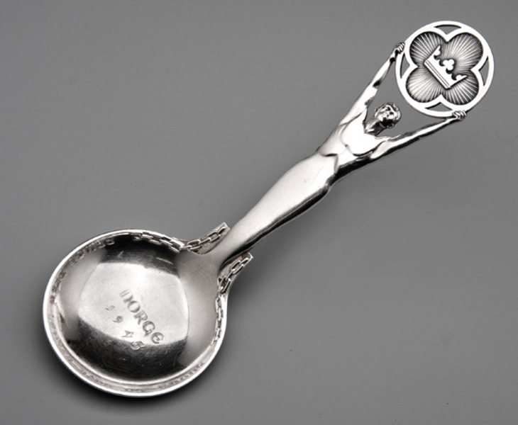 Leopard Antiques Norwegian Silver Liberation Serving Spoon - Norge 1945 ...