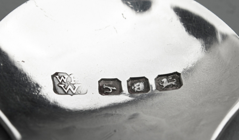 Leopard Antiques Guild of Handicraft Arts & Crafts Silver Caddy Spoon ...