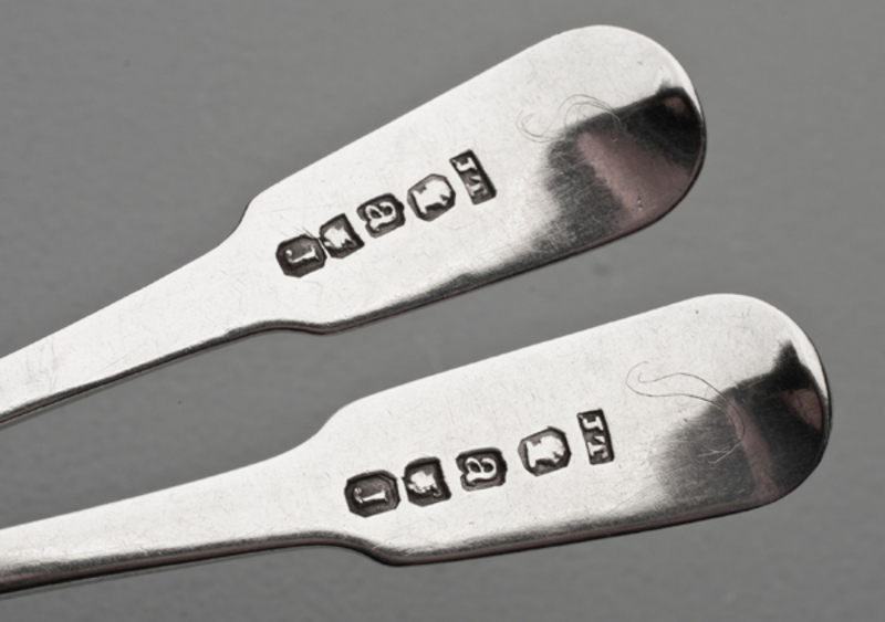 Leopard Antiques Cape Silver Teaspoons (Pair) - John Townsend