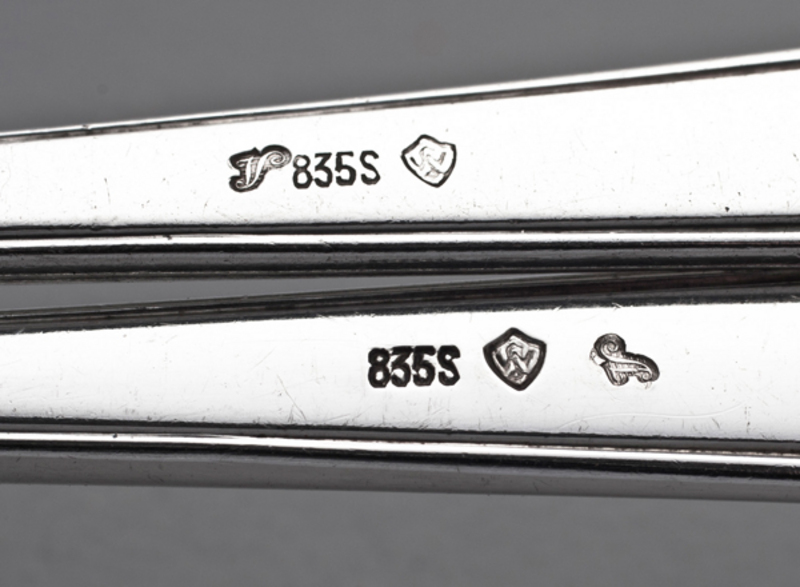 Leopard Antiques Art Deco German Silver Serving Spoons (Pair) - Lutz ...