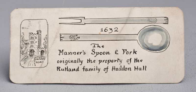 Leopard Antiques Silver 2 Pronged Notched Puritan Fork and Matching ...