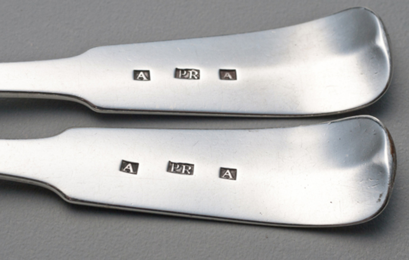 Leopard Antiques Scottish Provincial Aberdeen Silver Tablespoons (Pair ...