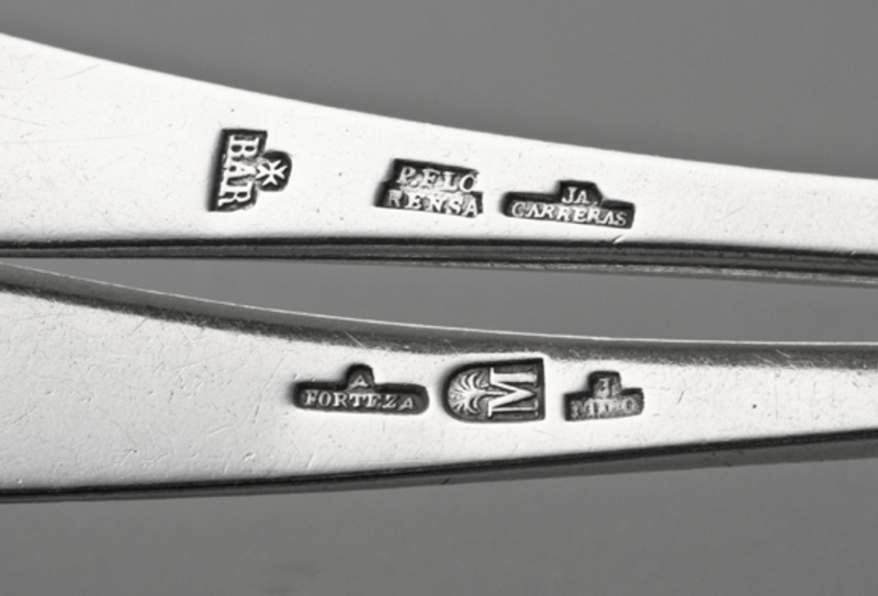 Leopard Antiques Antique Spanish Silver 930 Standard Tablespoons ...