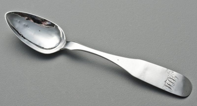 Leopard Antiques Philadelphia Coin Silver Spoon - John Townsend