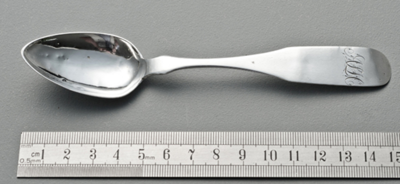 Leopard Antiques Philadelphia Coin Silver Spoon - John Townsend