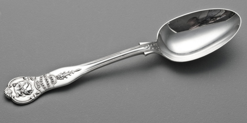 Leopard Antiques The British Bulldog Club Antique Silver Tablespoon