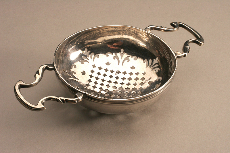 Leopard Antiques George II punch strainer