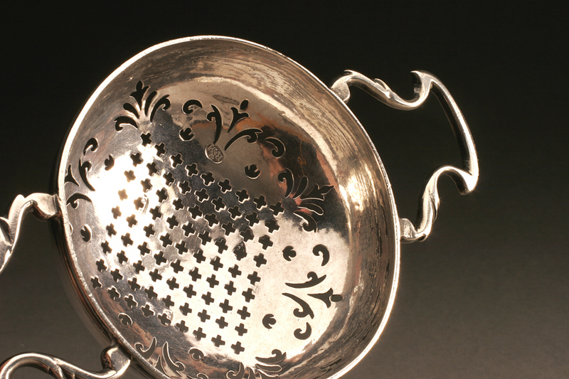 Leopard Antiques George II punch strainer