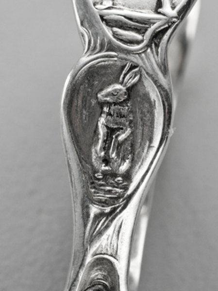 Leopard Antiques Antique Silver Christening Spoon - Captain Hook, Peter Pan