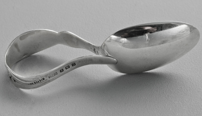 Leopard Antiques Antique Silver Christening Spoon - Captain Hook, Peter Pan