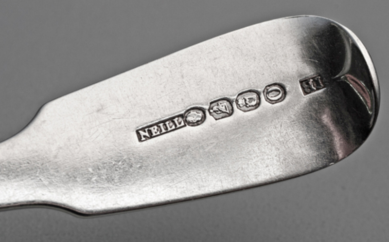 Leopard Antiques Irish Silver Rat Tail Dessert Spoons (Set of 6 ...