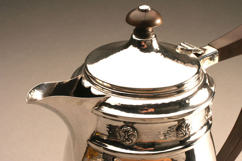 Leopard Antiques Arts and Crafts Silver tea service (A.E. Jones)