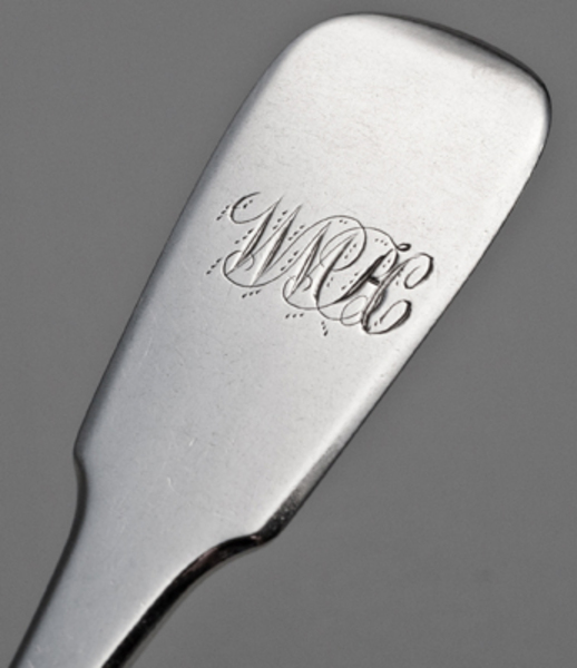 Leopard Antiques Irish Silver Rat Tail Dessert Spoons (Set of 6 ...