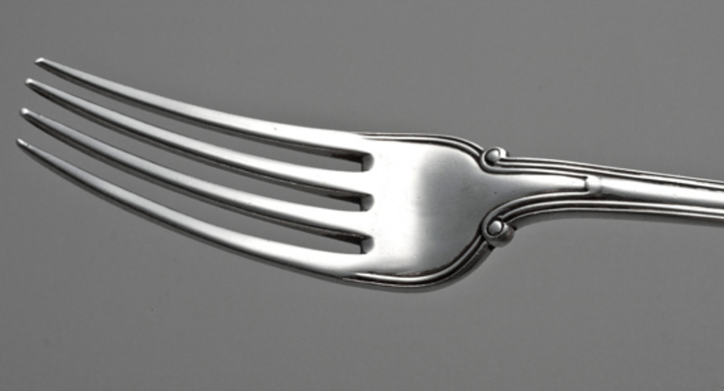 Leopard Antiques Rare Military Shell Pattern Flatware (3 Tableforks, 3 ...