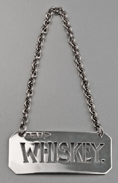 Leopard Antiques Art Nouveau Silver Whiskey Label - Charles Rennie ...