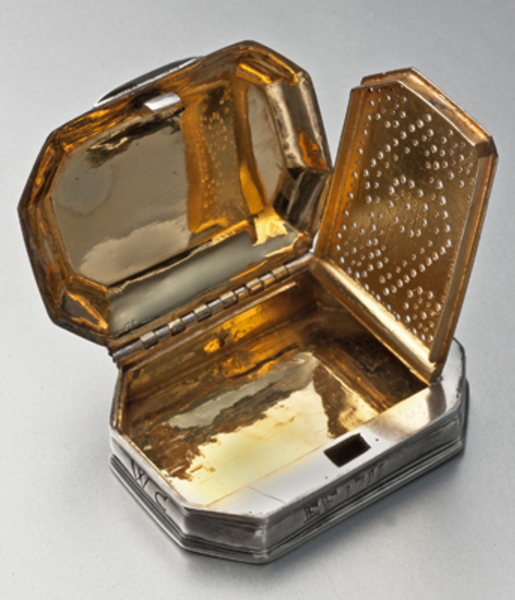 Leopard Antiques 17th Century Silver & Agate Spice Box